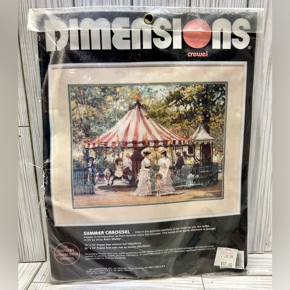 Dimensions | Office | Vintage Dimensions Crewel Embroidery Stitchery ...